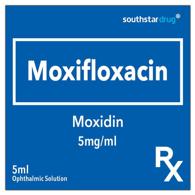Buy Rx: Moxidin 5mg/ml Ophthalmic Solution 5ml Online | Southstar Drug