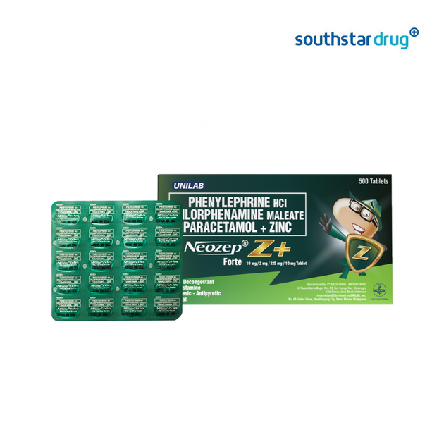 Buy Neozep Z+ 10mg Tablet Online - 20s | Southstar Drug