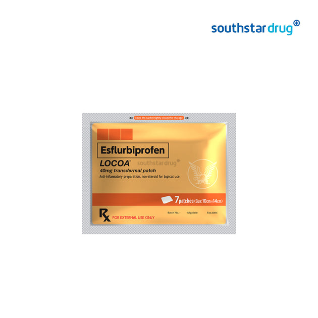Buy Rx: Locoa Patch 40mg 10cm x 14cm - 7s Online | Southstar Drug