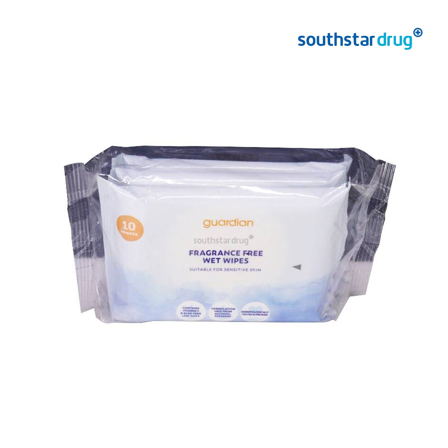Buy Guardian Antibacterial Fragrance Free Wipes - 10s Online ...