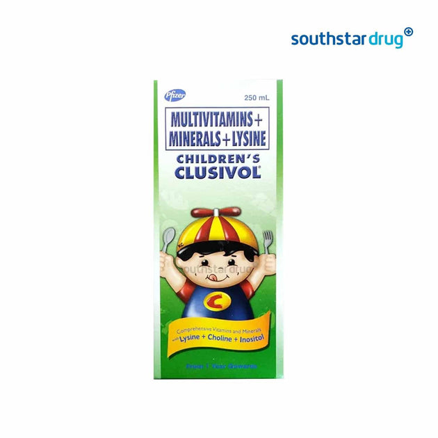 Buy Clusivol Multivitamins + Minerals + Lysine Syrup 250ml Online ...