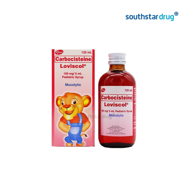 Buy Loviscol Pediatric 100 mg / 5 ml 120 ml Syrup Online | Southstar Drug