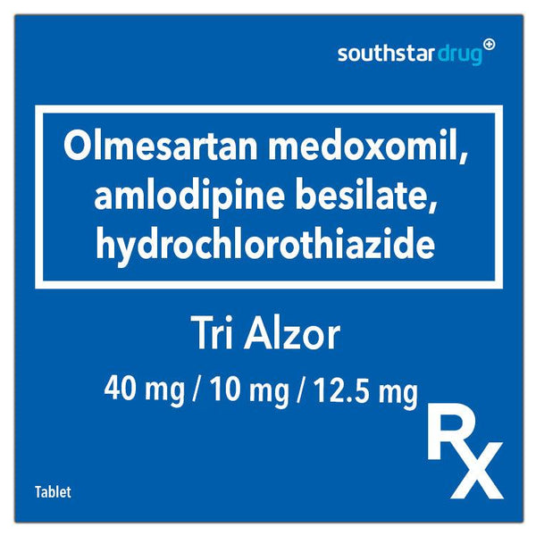 Buy Rx: Tri Alzor 40 mg / 10 mg / 12.5 mg Tablet Online – Southstar Drug
