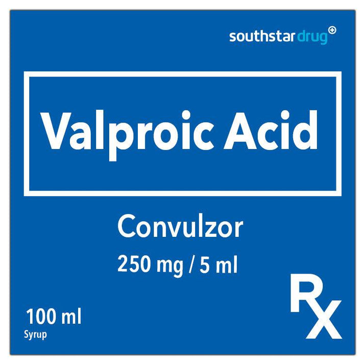 Buy Rx: Convulzor 250 mg / 5 ml 100 ml Syrup Online – Southstar Drug