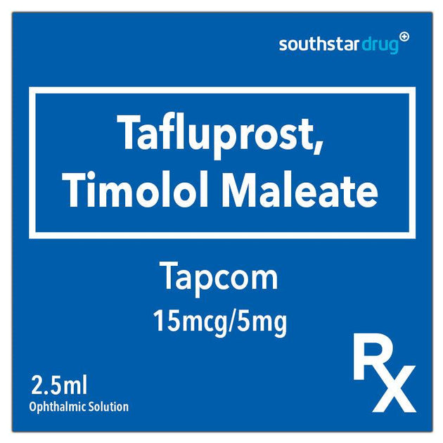 Buy Rx: Tapcom Tafluprost 15mcg / 5mg Opthalmic Solution 2.5ml Online ...