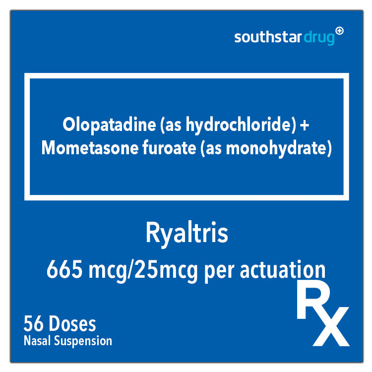 Buy Rx: Ryaltris Nasal Spray 600mcg / 25mcg 56 Metered Sprays Online ...