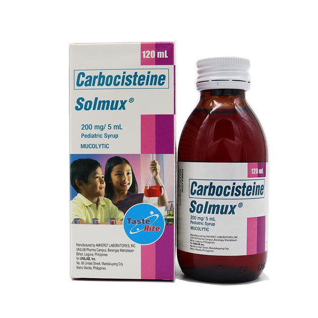 Buy Solmux Pediatric 200 mg / 5 ml 120 ml Syrup Online | Southstar Drug