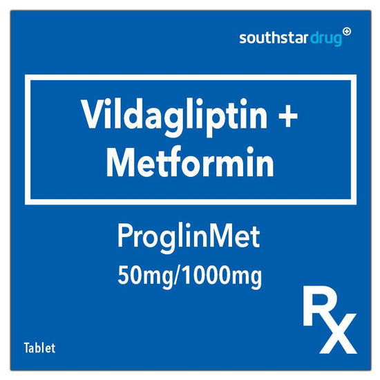 Buy Rx: Proglin Met 50 mg / 1000 mg Tablet Online – Southstar Drug