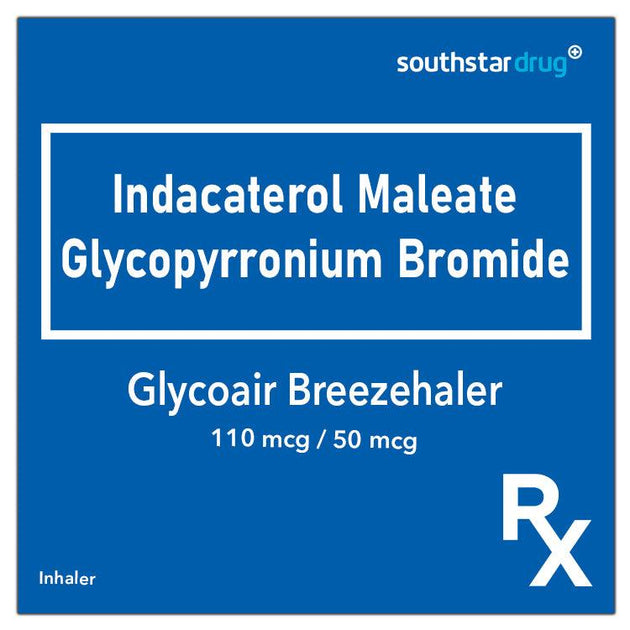 Buy Rx: Glycoair Breezhaler 100 mcg / 50 mcg Inhaler Online | Southstar ...