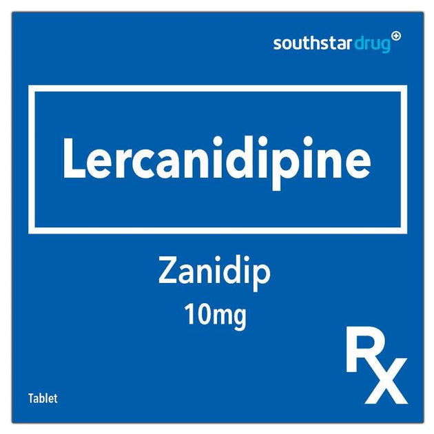 Buy Rx: Zanidip 10 mg Tablet Online | Southstar Drug