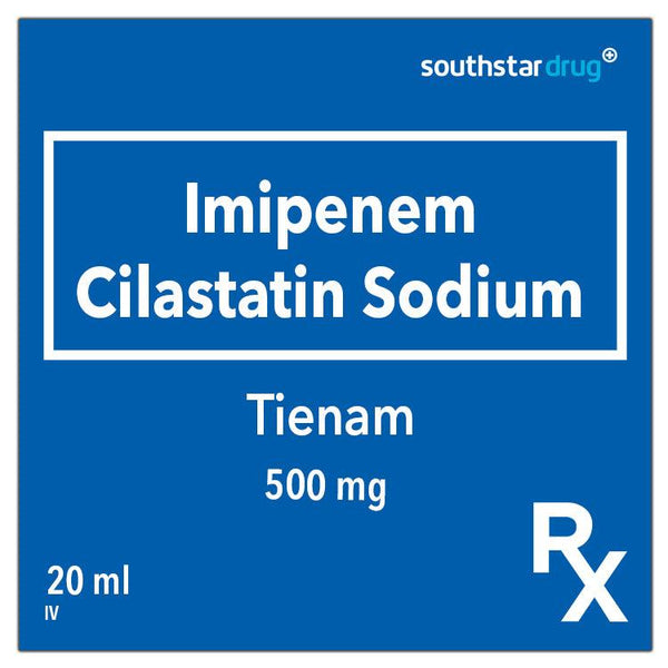Buy Rx: Tienam IV 500 mg 20 ml Online – Southstar Drug