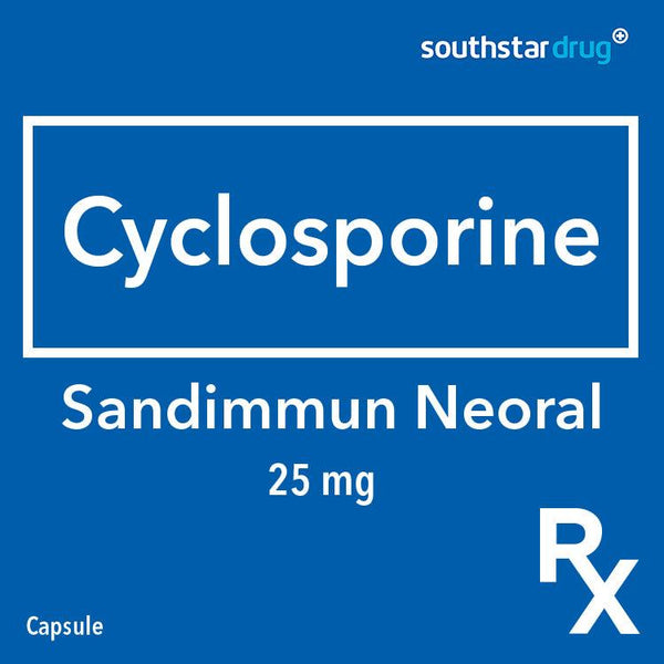Buy Rx: Sandimmun Neoral 25 mg Capsule Online – Southstar Drug