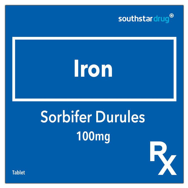 Buy Rx: Sorbifer Durules 100mg Tablet Online – Southstar Drug