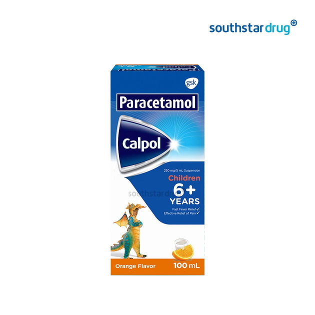 Buy Calpol Paracetamol Orange Flavor 100ml (6-12) Online | Southstar Drug