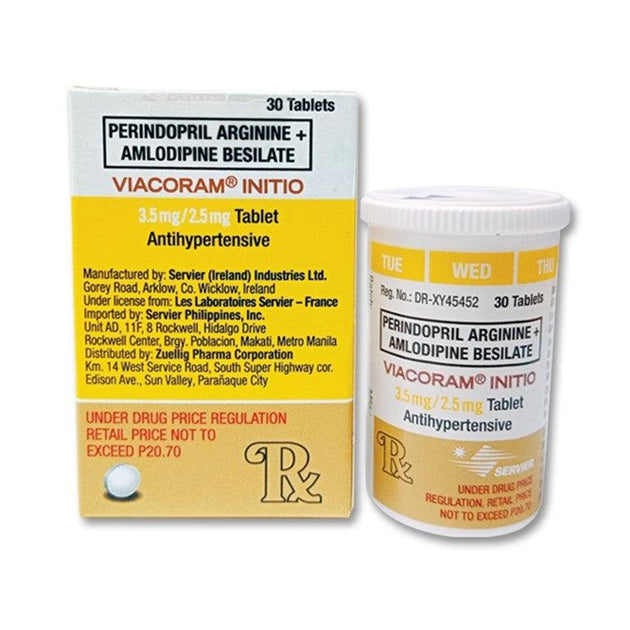 Buy Rx: Viacoram Initio 3.5 mg / 2.5 mg Tablet Online | Southstar Drug