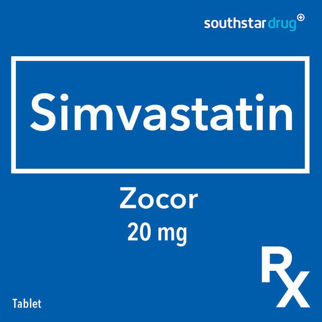 Buy Rx: Zocor 20 mg Tablet Online | Southstar Drug