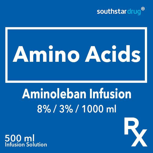 Buy Rx: Aminoleban 8% / 3% / 1000 ml 500 ml Infusion Solution Online ...