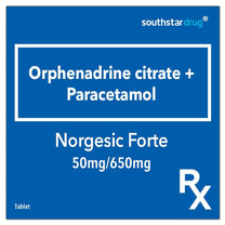 Buy Rx: Norgesic Forte 35 mg / 450 mg Tablet Online – Southstar Drug