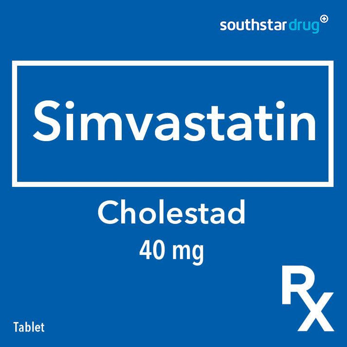 Buy Rx: Cholestad 40 mg Tablet Online – Southstar Drug