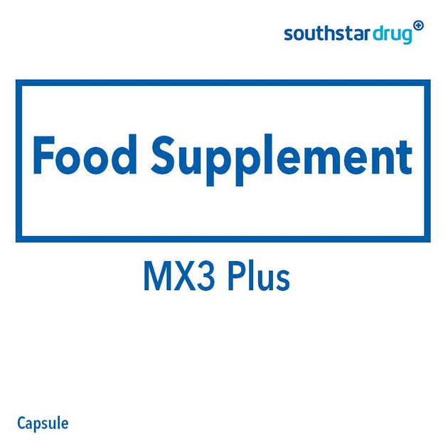 Buy MX3 Plus Capsule - 30s Online | Southstar Drug