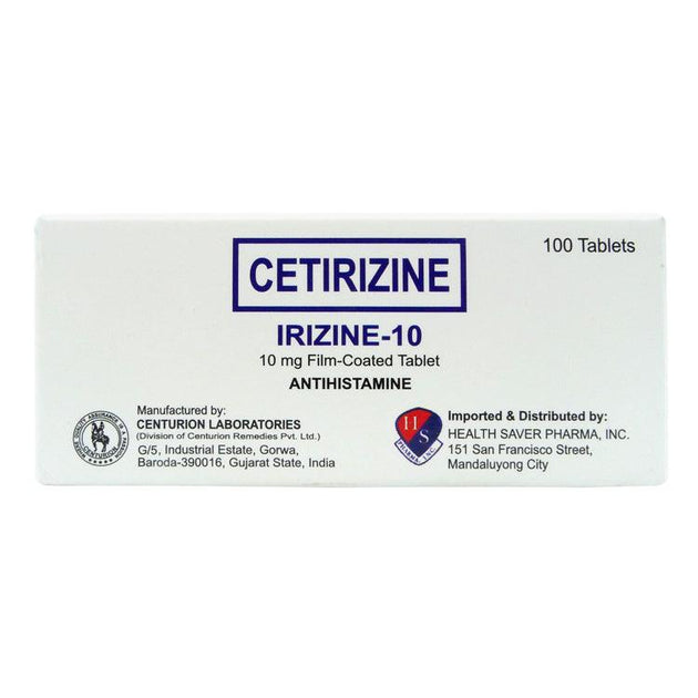 Buy Irizine 10 mg Tablet - 20s Online | Southstar Drug