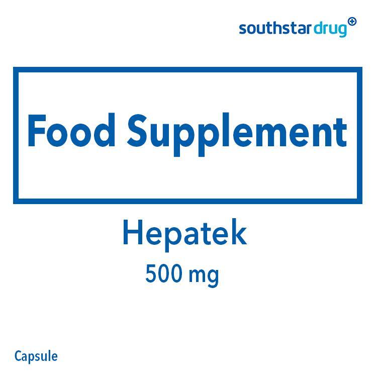 Buy Hepatek 500 mg Capsule - 30s Online – Southstar Drug