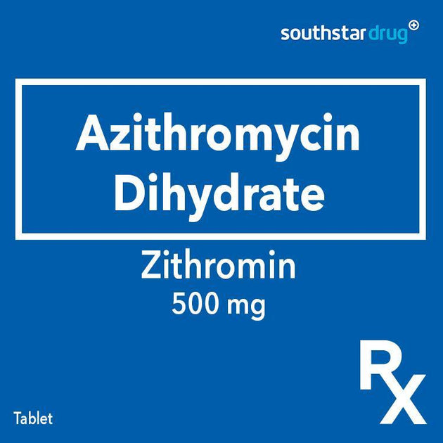 Buy Rx: Zithromin 500 mg Tablet Online | Southstar Drug