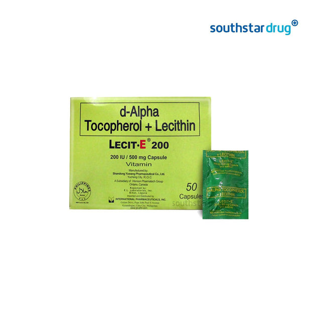 Buy Lecit E 200 IU / 500 mg Capsule - 20s Online | Southstar Drug