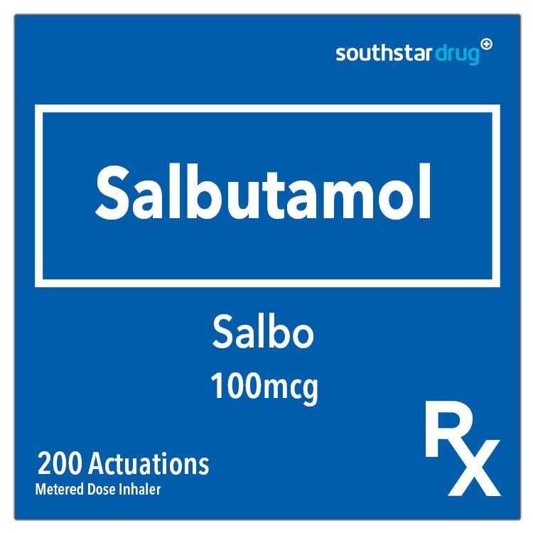 Buy Rx: Salbo 100mcg Metered Dose Inhaler 200 Actuations Online ...