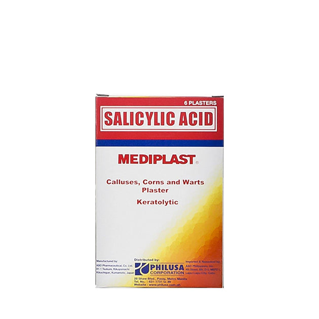 Buy Mediplast Calluses, Corns and Warts Plaster (Salicylic Acid) - 6s ...