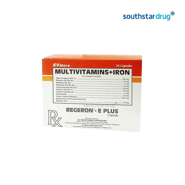Buy Regeron E Plus Capsule - 20s Online | Southstar Drug